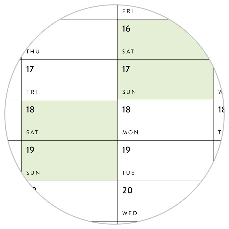 PRINTABLE 2024 Wall Calendar Digital PDF Instant Download - Etsy