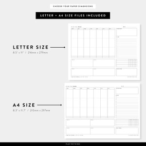 Week at a Glance Printable | Weekly Dashboard | Weekly Overview ...