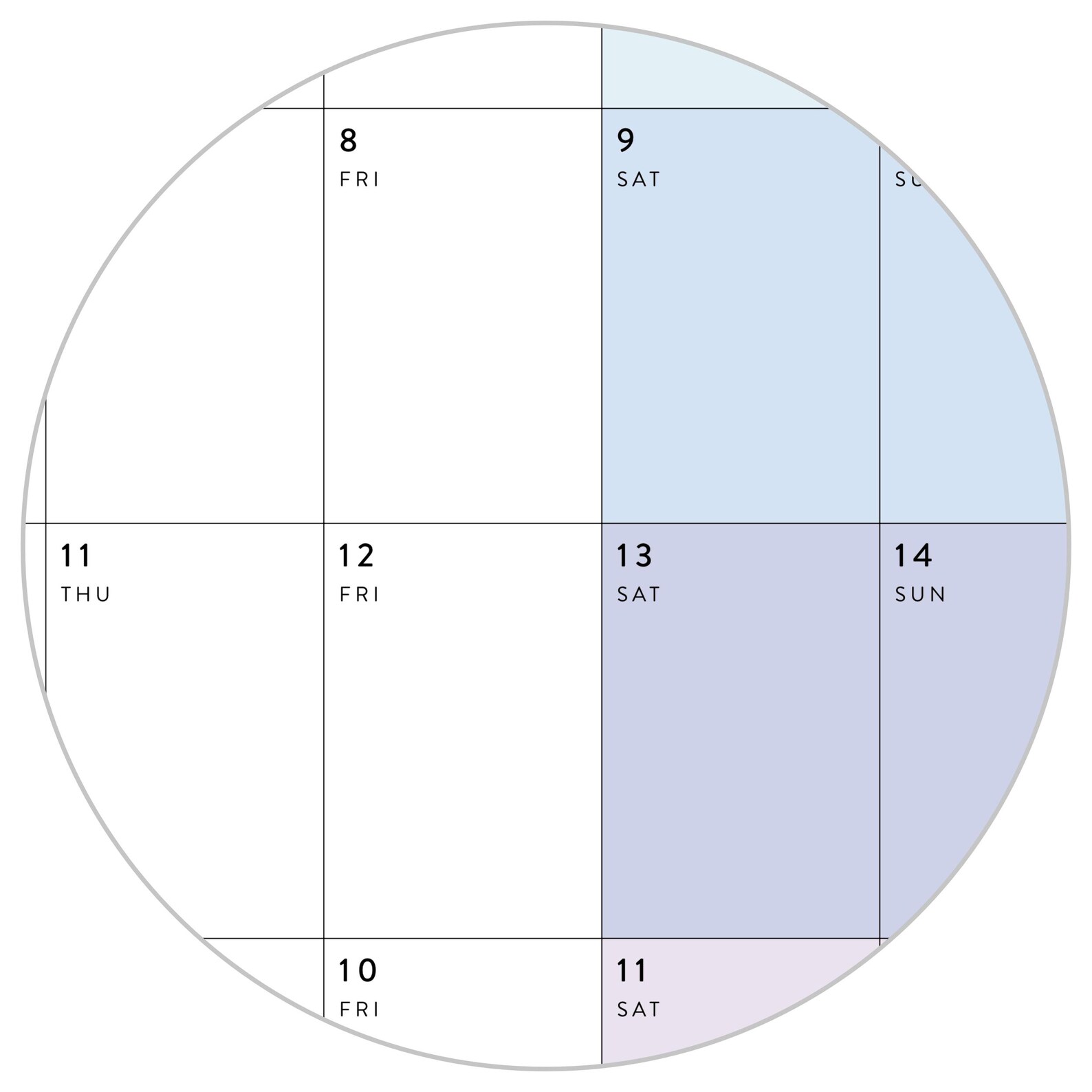 PRINTABLE 6' X 3' Massive 2026 Annual Wall Calendar | ALIGNED Weekends ...