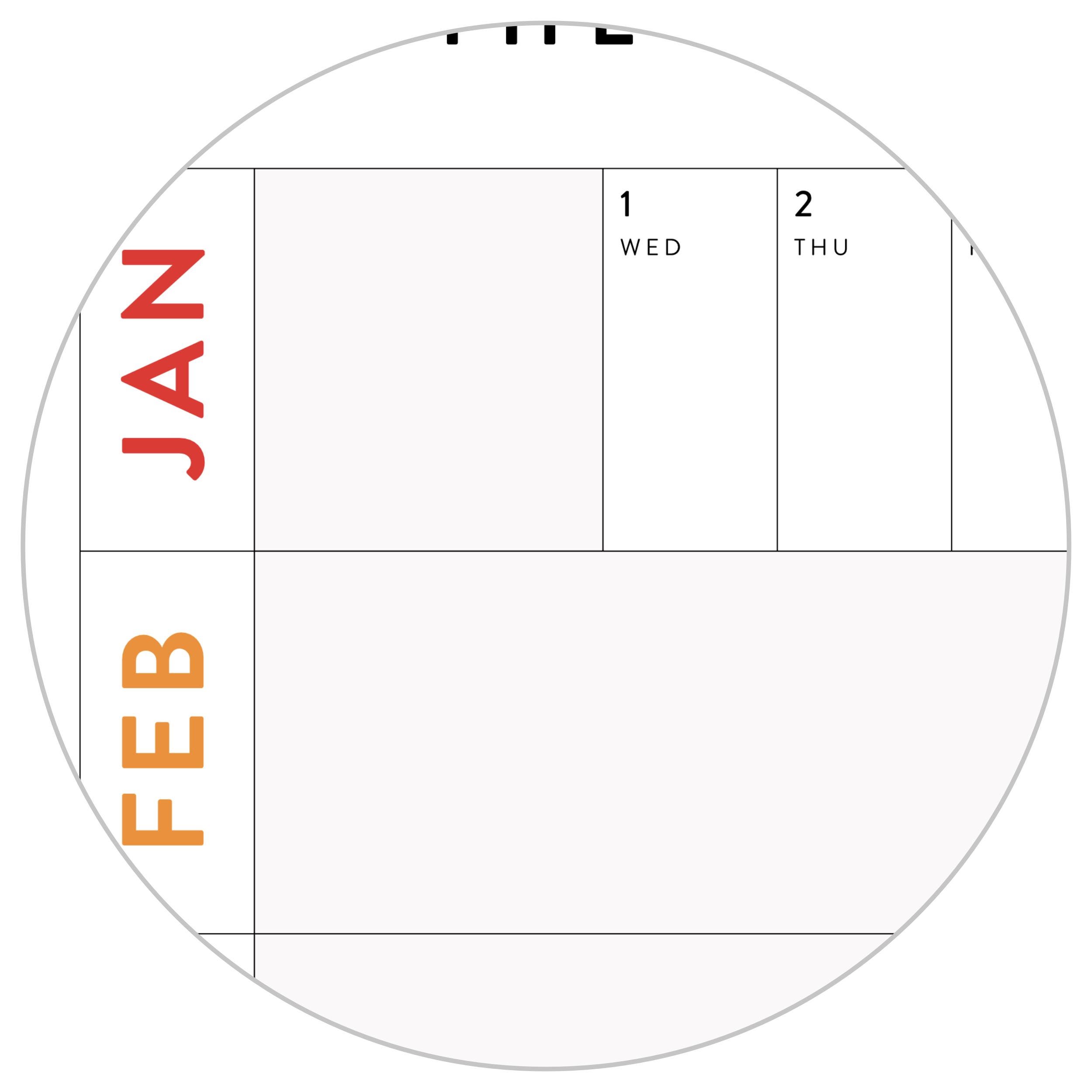 New! PRINTABLE 2026 ALIGNED Weekends Wall Calendar | Digital PDF ...