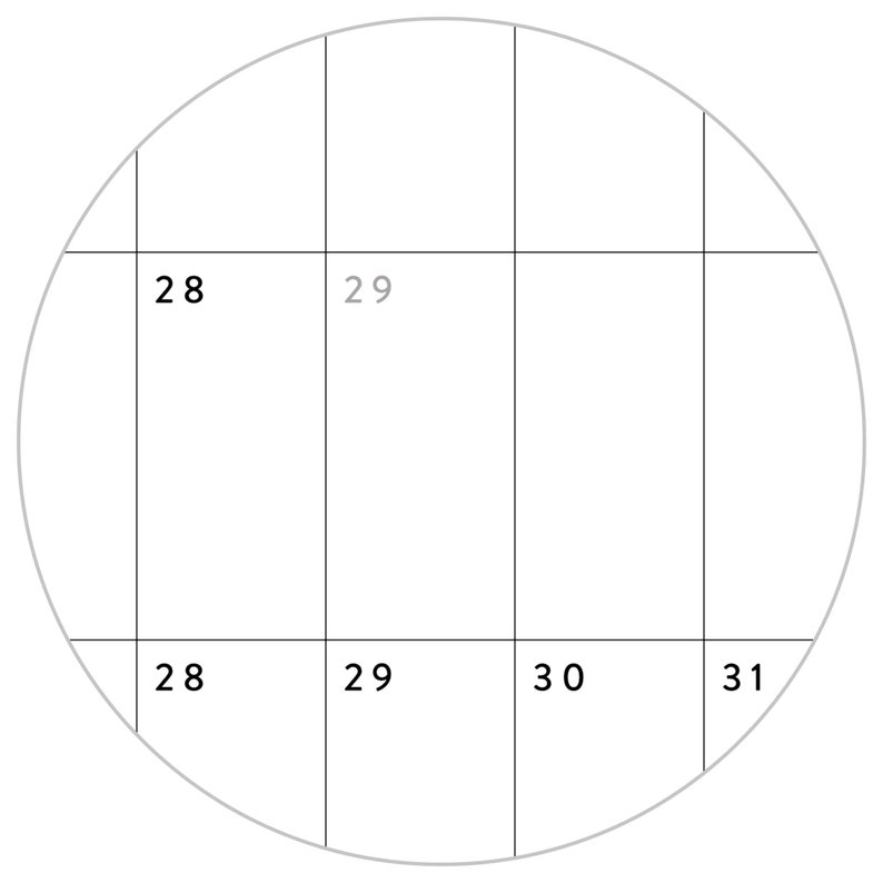 PRINTABLE Perpetual / Forever Wall Calendar Digital PDF | Etsy