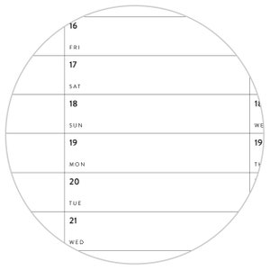 PRINTABLE Six Month Giant Wall Calendar SET 2025 | Half Year Planner Annual Set | 6 Month Wall ...