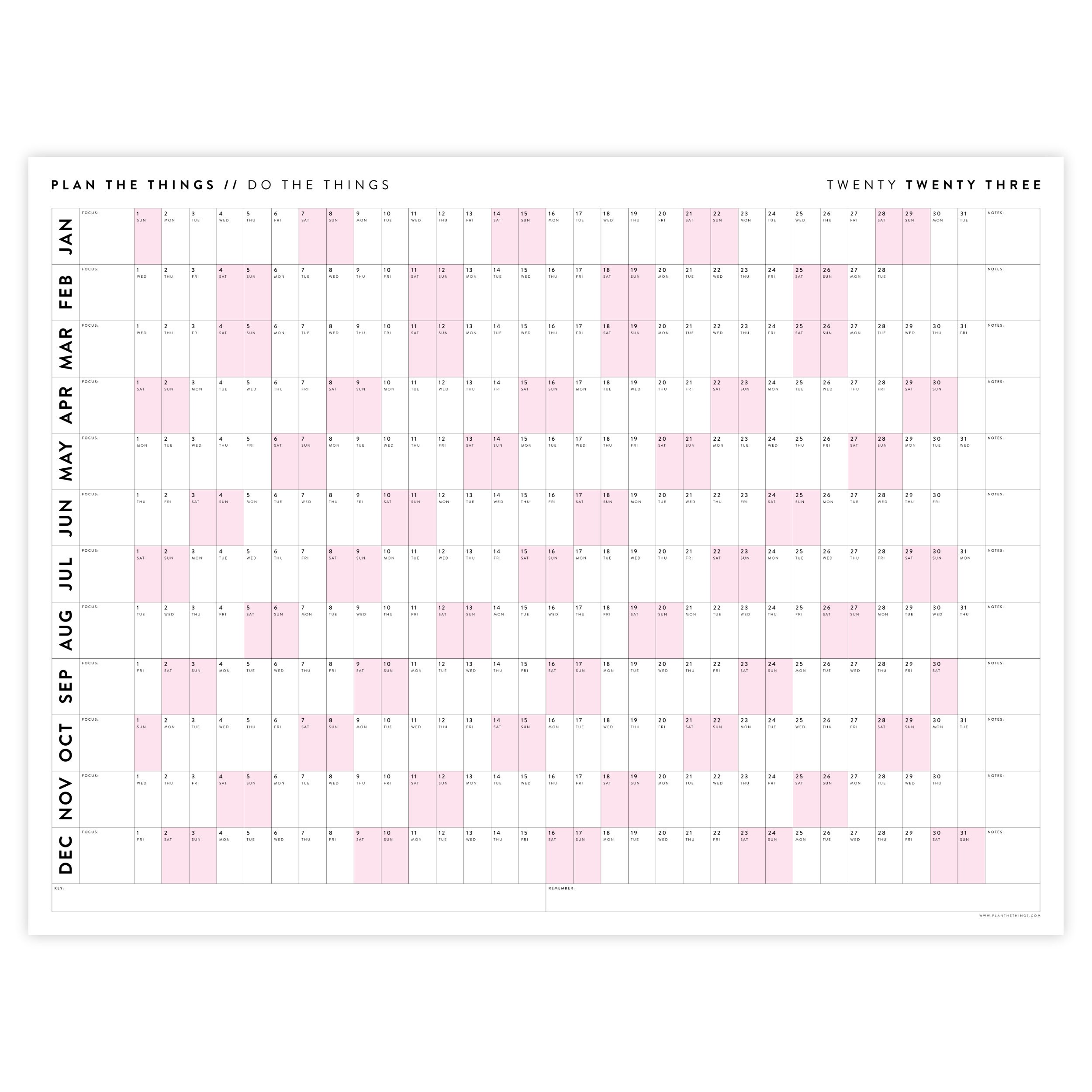 Giant 2023 Wall Calendar 2023 Wall Planner Annual Planner Etsy Giant 2023 Wall Calendar 2023 Wall Planner Annual Planner Etsy