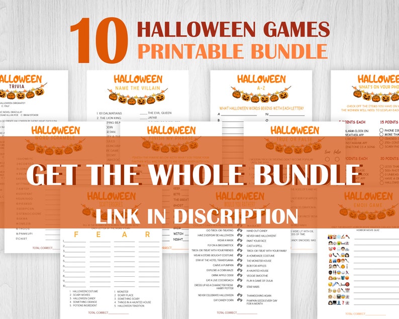 Halloween True or False Game Instant Download Fun Quiz Questions ...