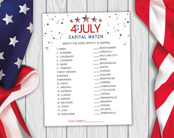 Name That State Game 4th of July Game Patriotic Game Summer - Etsy