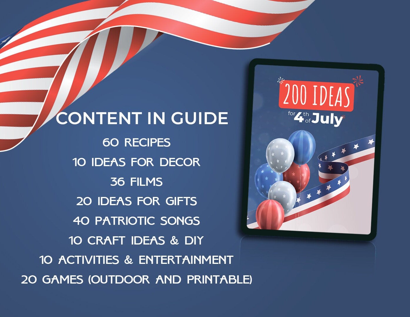 Guide 200 Ideas for 4th of July, Collection Ideas for BBQ Party, Games ...
