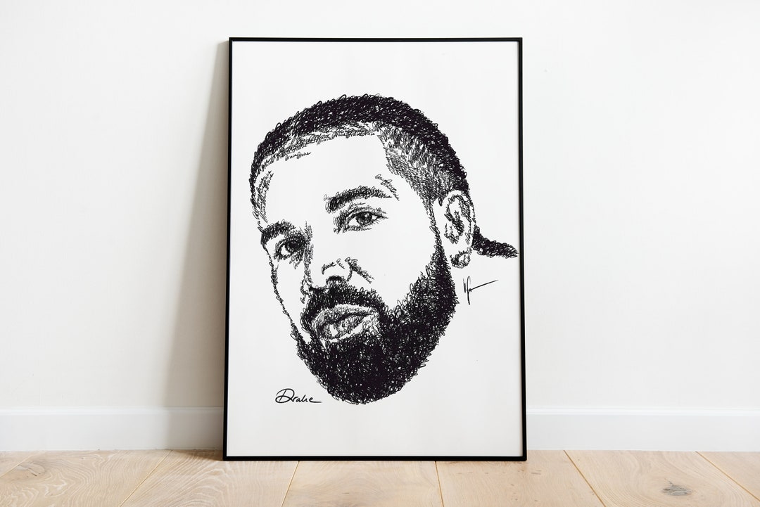 Handwritten DRAKE Print - Etsy