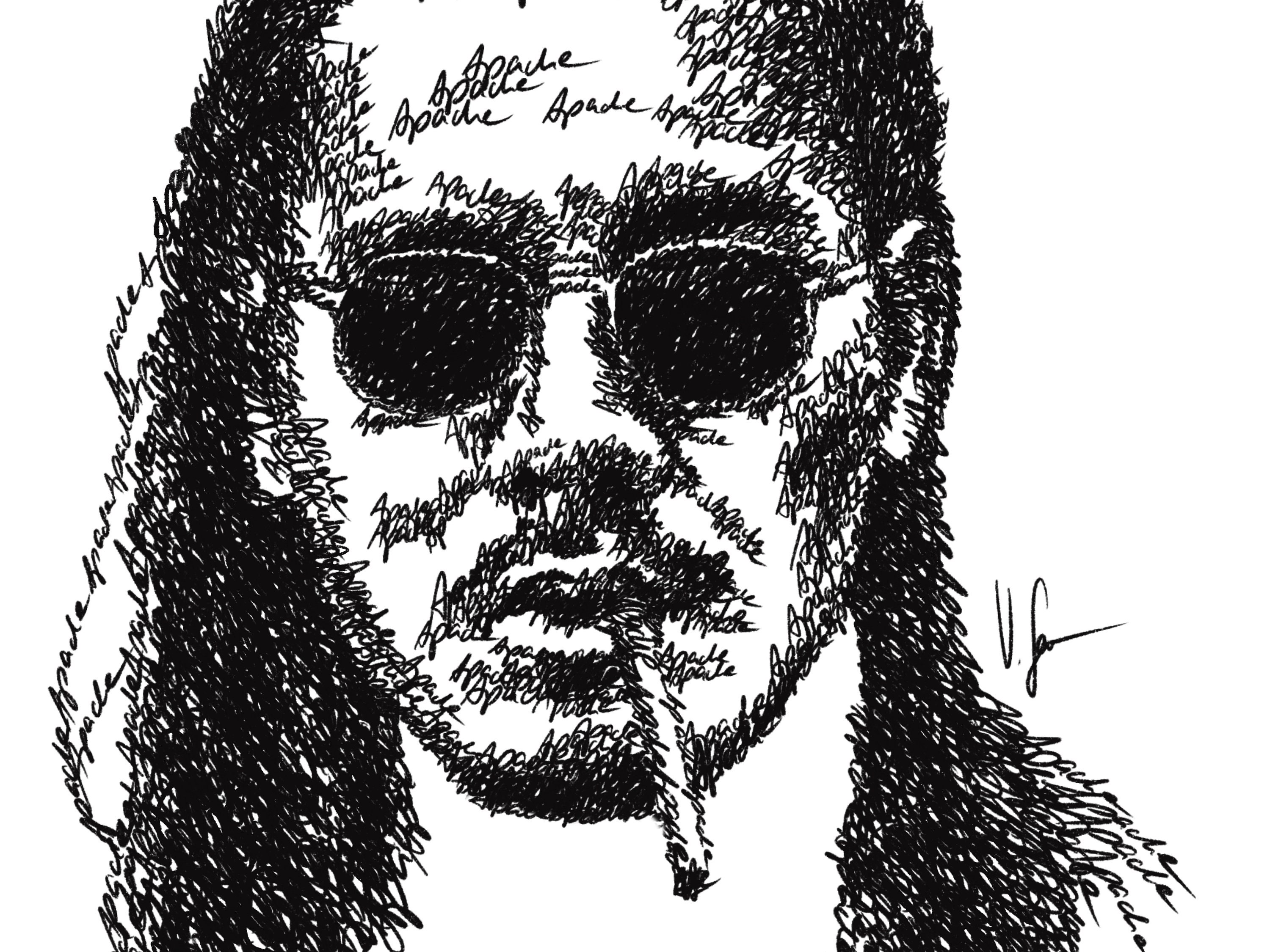 Handgeschriebener APACHE Print - Etsy.de