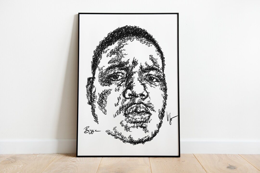 Handwritten BIGGIE Print - Etsy
