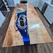 Hardwood Epoxy Resin Ocean Theme Kitchen Island Top, Countertop, Bar ...