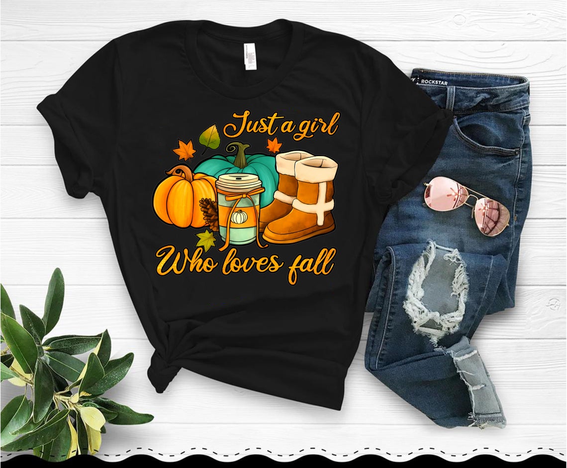 Just A Girl Who Loves Fall Background Sublimation Design - Etsy