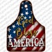 USA Flag Cow Tag Bundle Distressed Sunfloweer United States - Etsy
