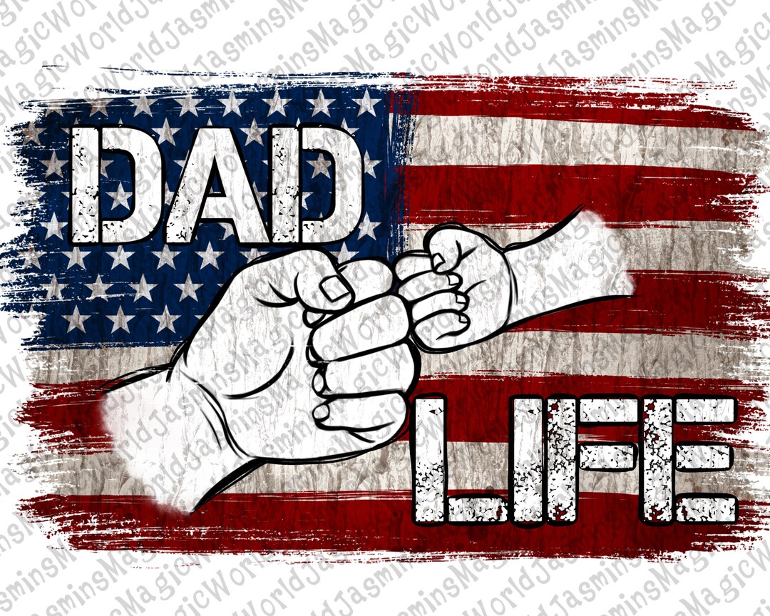 Dad Life American Flag Png USA Flag Png Sublimation Designs4 - Etsy España