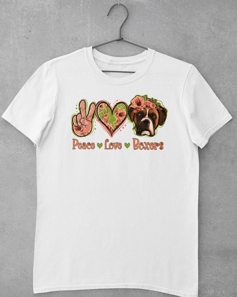 Peace Love Boxer Sublimation Png Digital Download Boxer Png - Etsy
