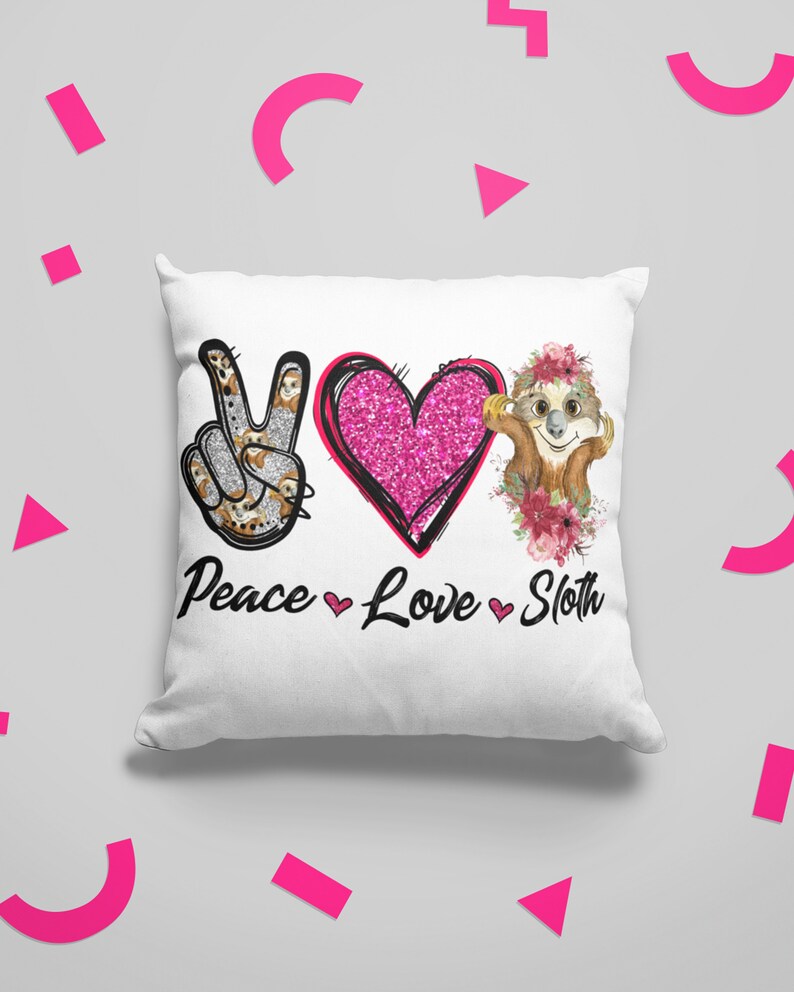 Peace Love Sloth Png Sublimation Download Sunflower Png - Etsy