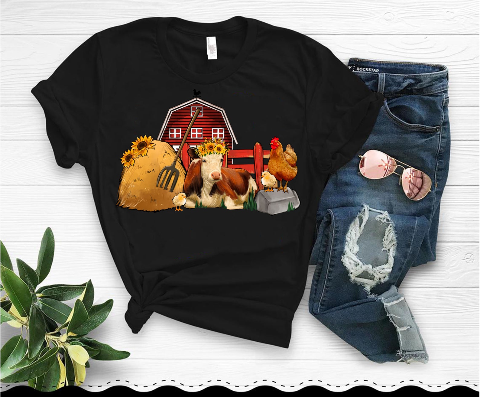 Red Barn Farm Animals PNG Farm Life Pngfarmer Life - Etsy
