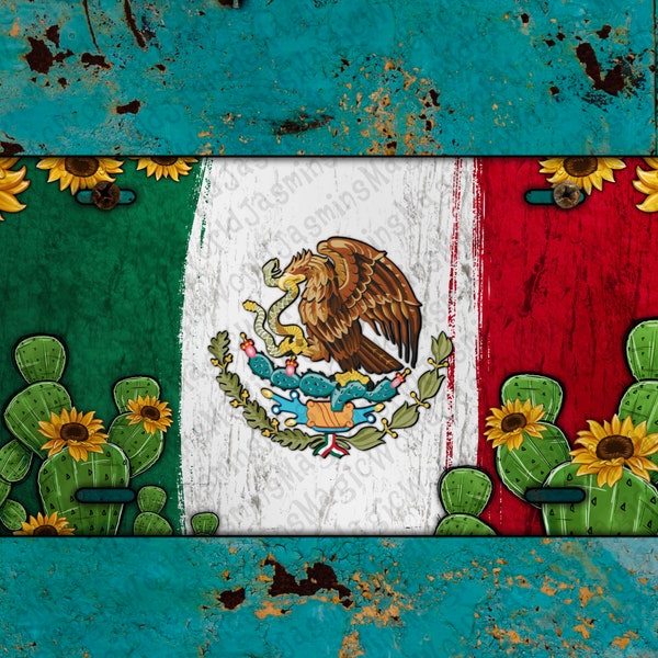 Mexico License Plate Png - Etsy