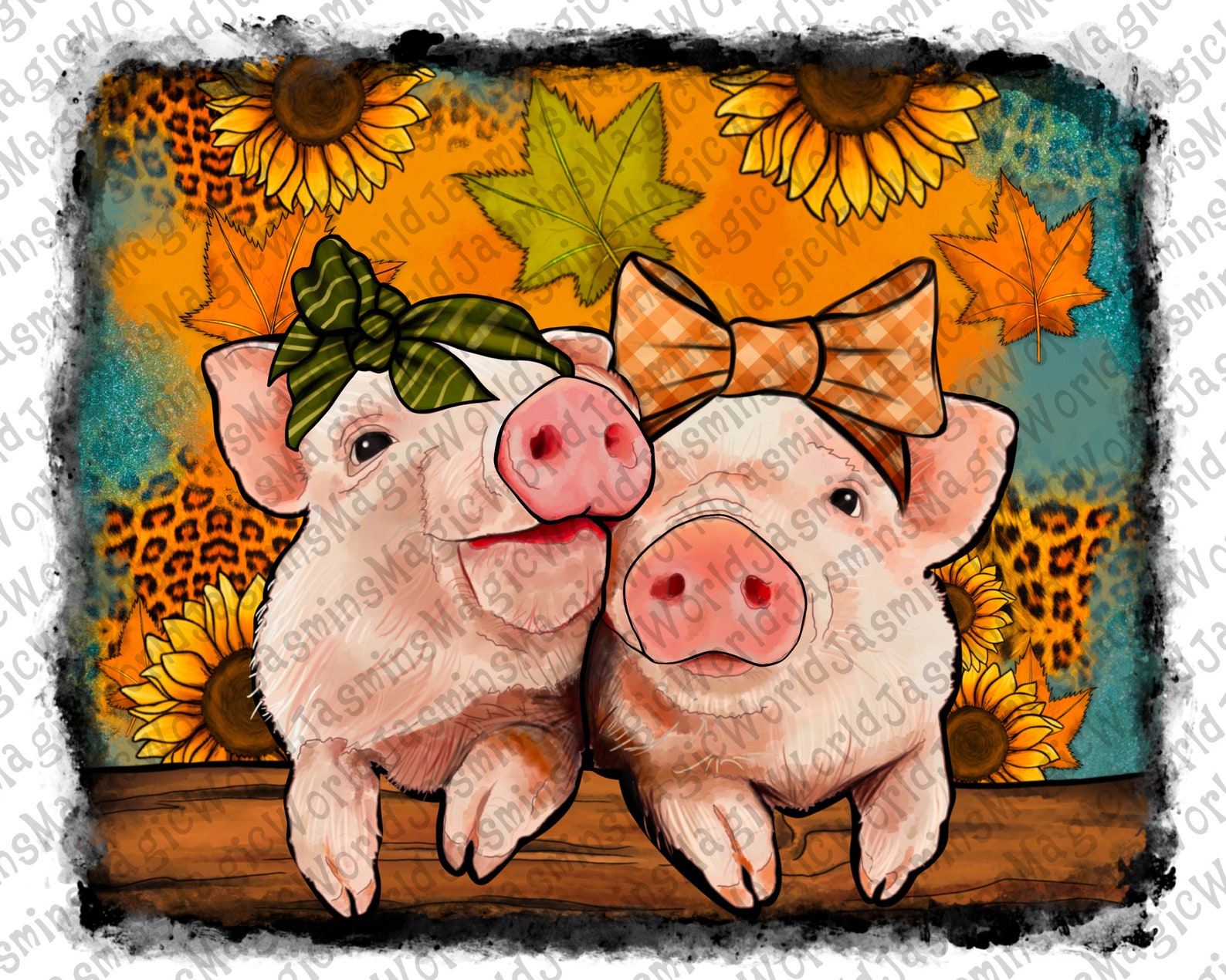 Fall Pigs Png It's Fall Y'all Pumpkins Halloween - Etsy