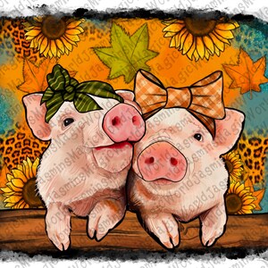 Fall Pigs Png It's Fall Y'all Pumpkins Halloween - Etsy