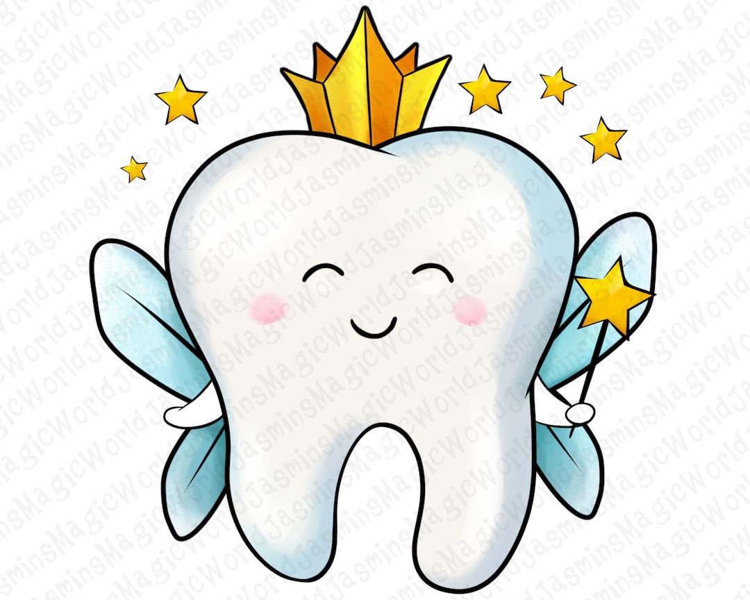 Tooth Fairy Png Sublimation Design, Hand Drawn Tooth Fairy Png, 1st ...