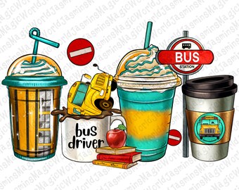 School Bus Driver Cups - Etsy