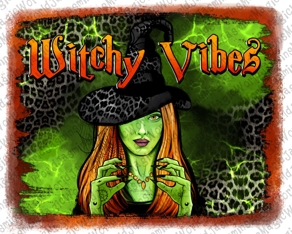 Witchy Vibes Png Halloween Design Halloween Png Witch Png | Etsy