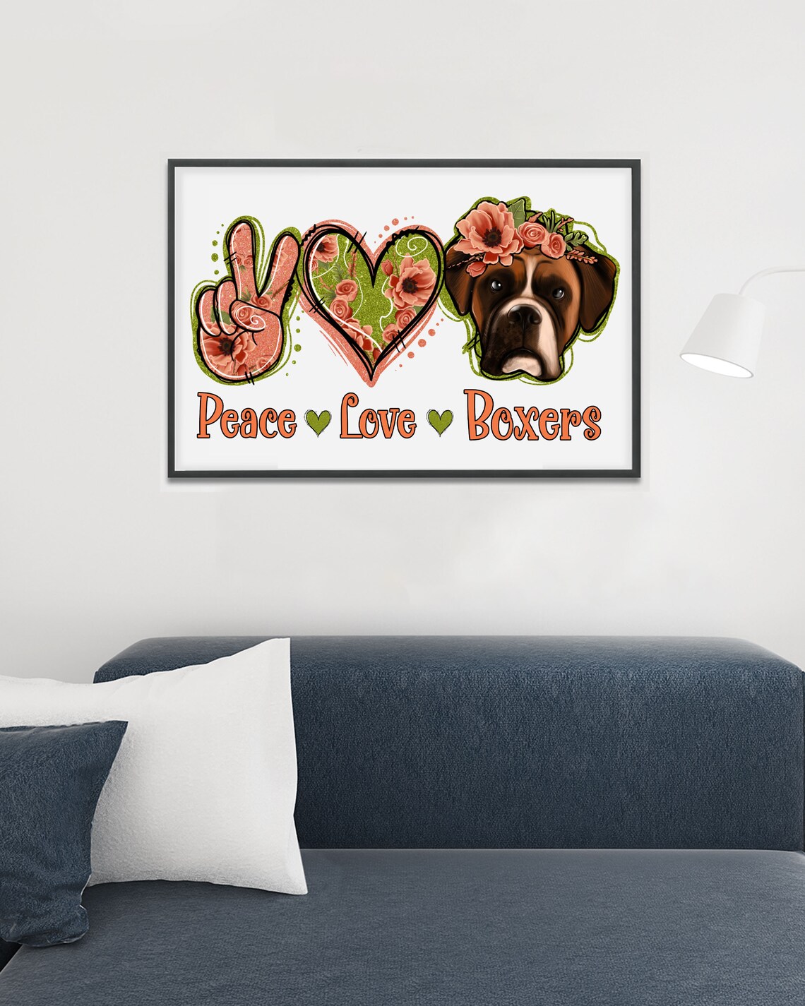 Peace Love Boxer Sublimation Png Digital Download Boxer Png - Etsy