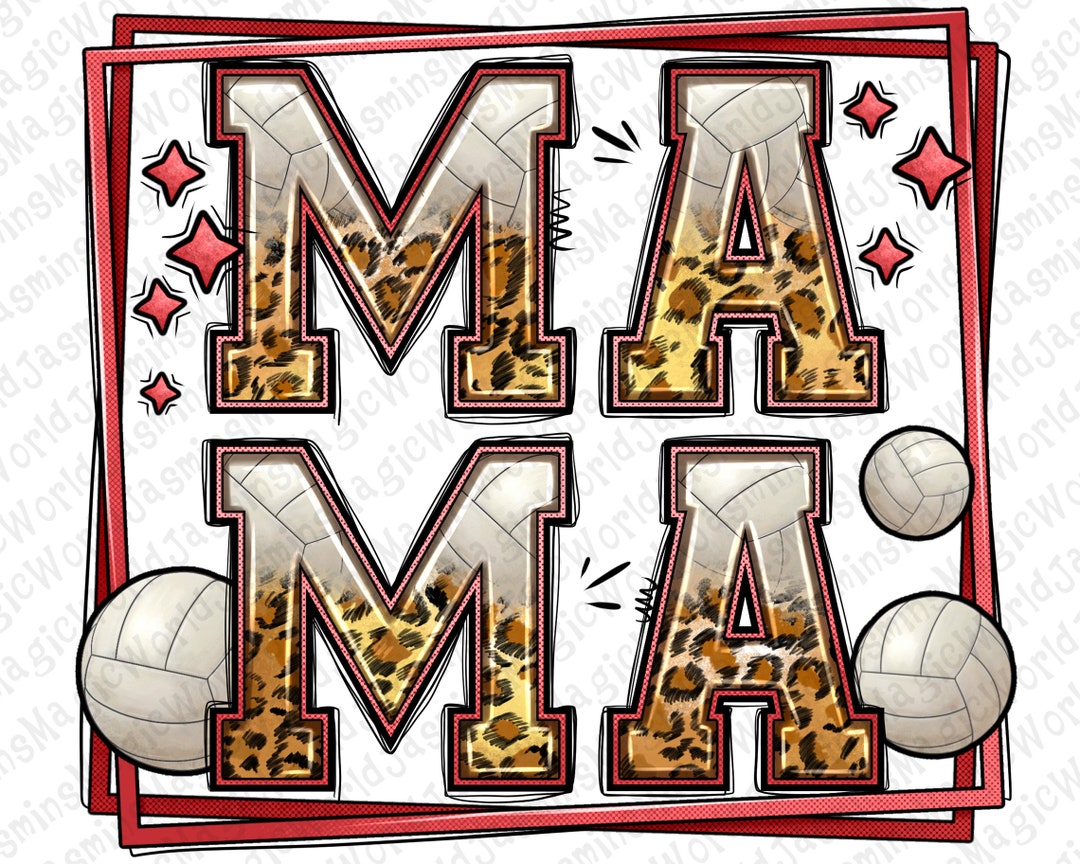 Volleyball Mama Png Sublimation Design Download Sport Mama - Etsy