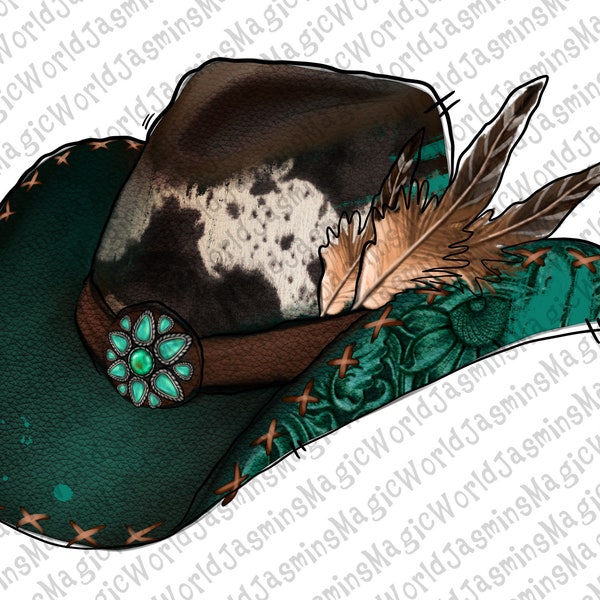 Cowboy Cowhide Hat - Etsy