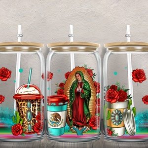 Lady of Guadalupe Coffee Cups Libbey Glass Png Sublimation - Etsy
