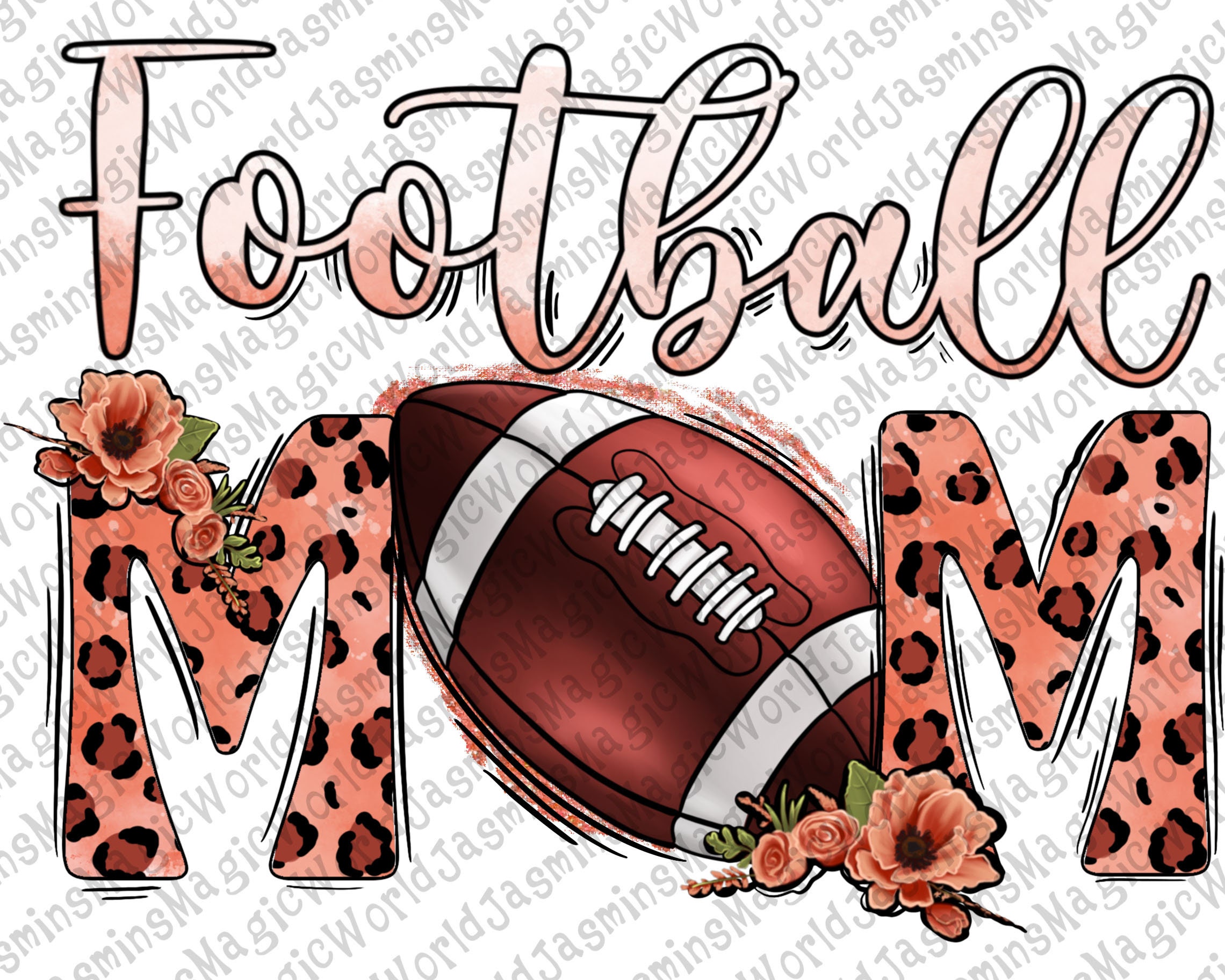 Leopard Football Mom Sublimation Designwestern Football - Etsy