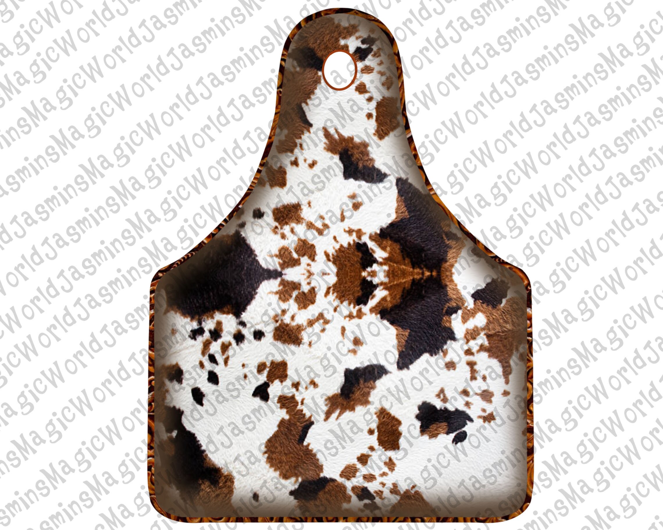 Leopard Cowhide Western Lilly Aztec and Serape Cow Tag Design - Etsy