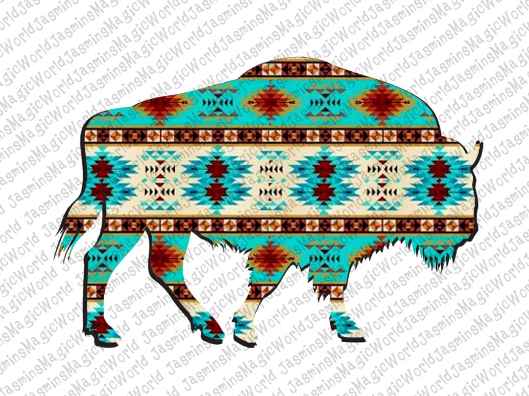 Aztec Buffalo, Buffalo Aztec Aquarelle, Clipart Graphic, Téléchargement ...