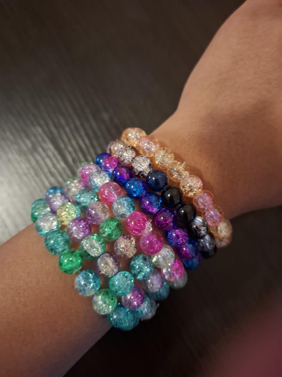Glass Beads Beaded Bracelets - Etsy