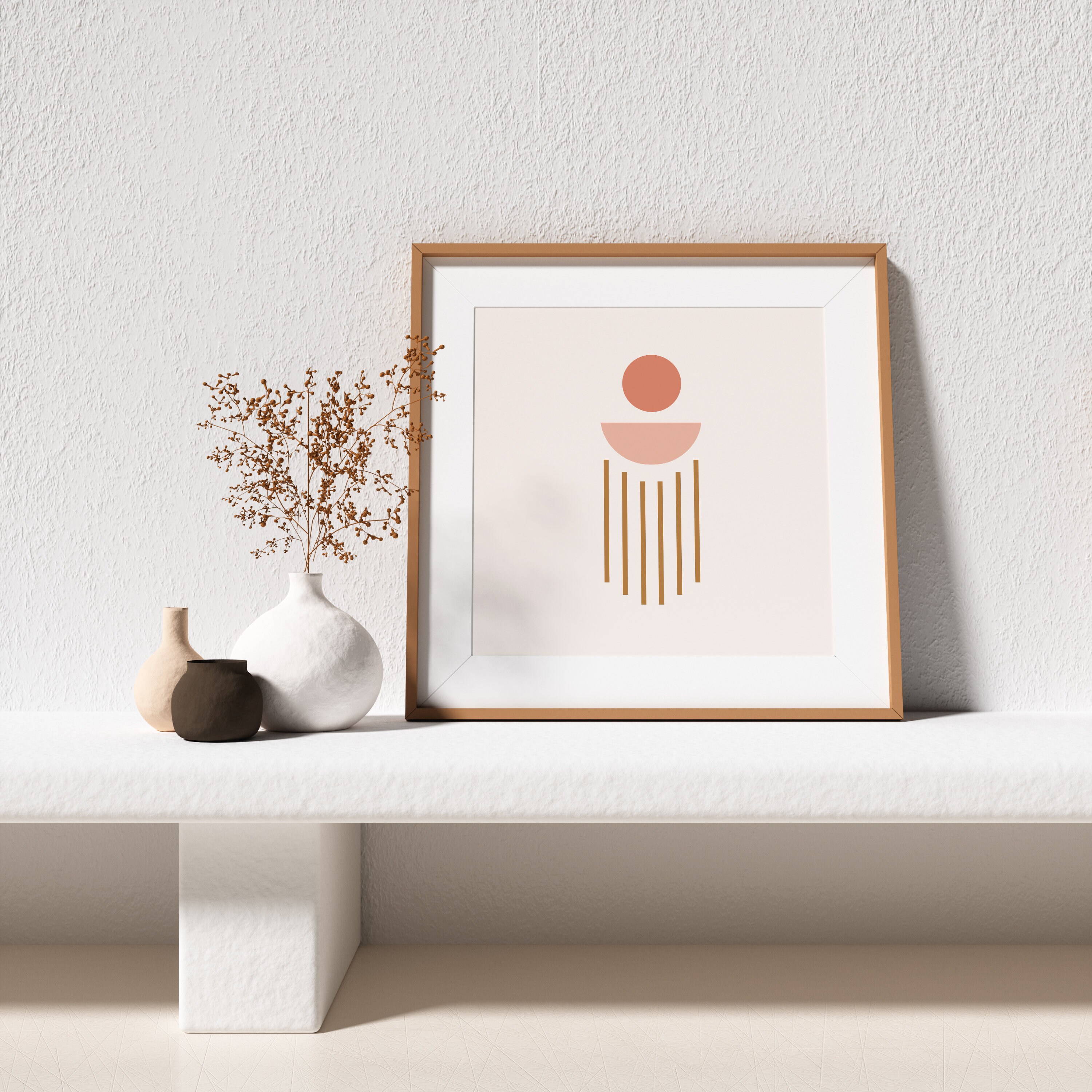 Printable Print Abstract Neutral Print Printable Boho Art Modern ...