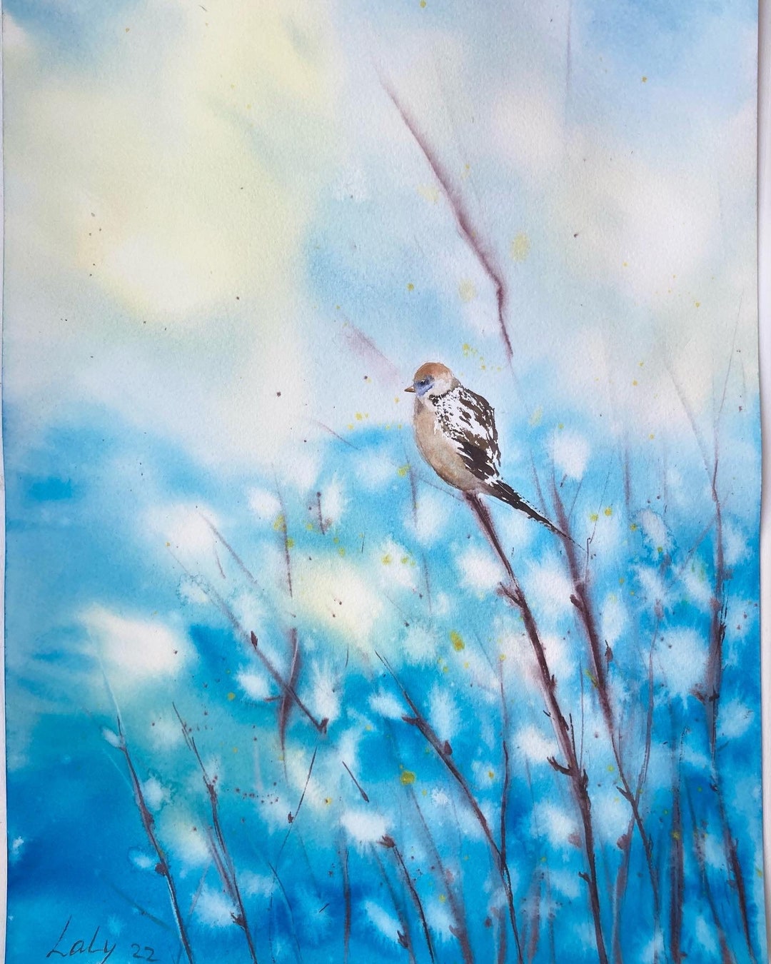 Spring at the Seaside Original Watercolor Painting 30/40 Cm - Etsy