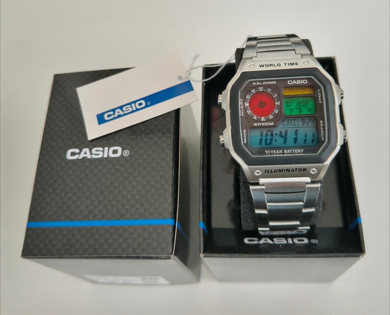Casio AE-1200WHD World Time Illuminator Multicolor Mod More Colors ...