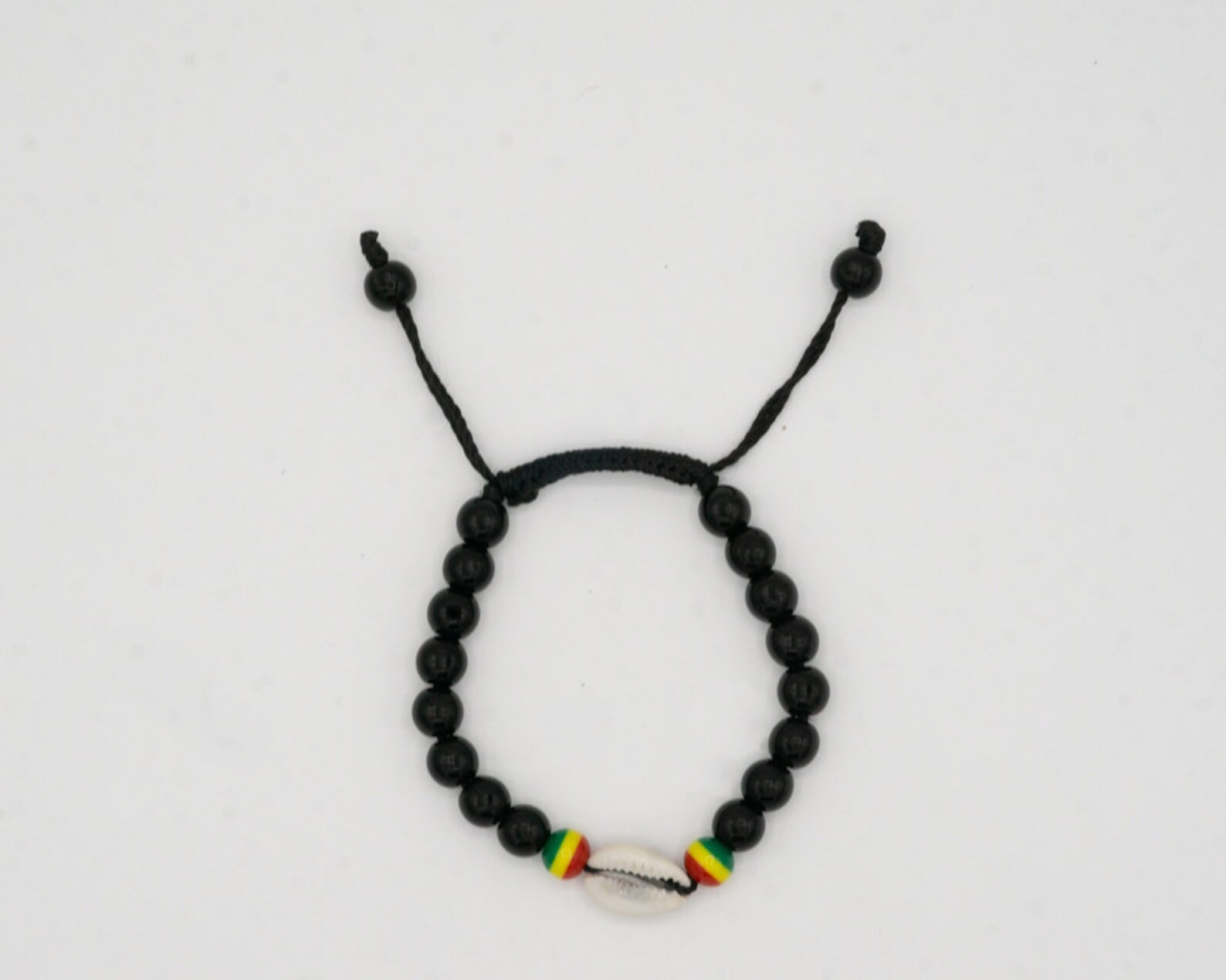 Adjustable, Jamaica Rasta Bead Bracelet, Handmade in West Africa for ...
