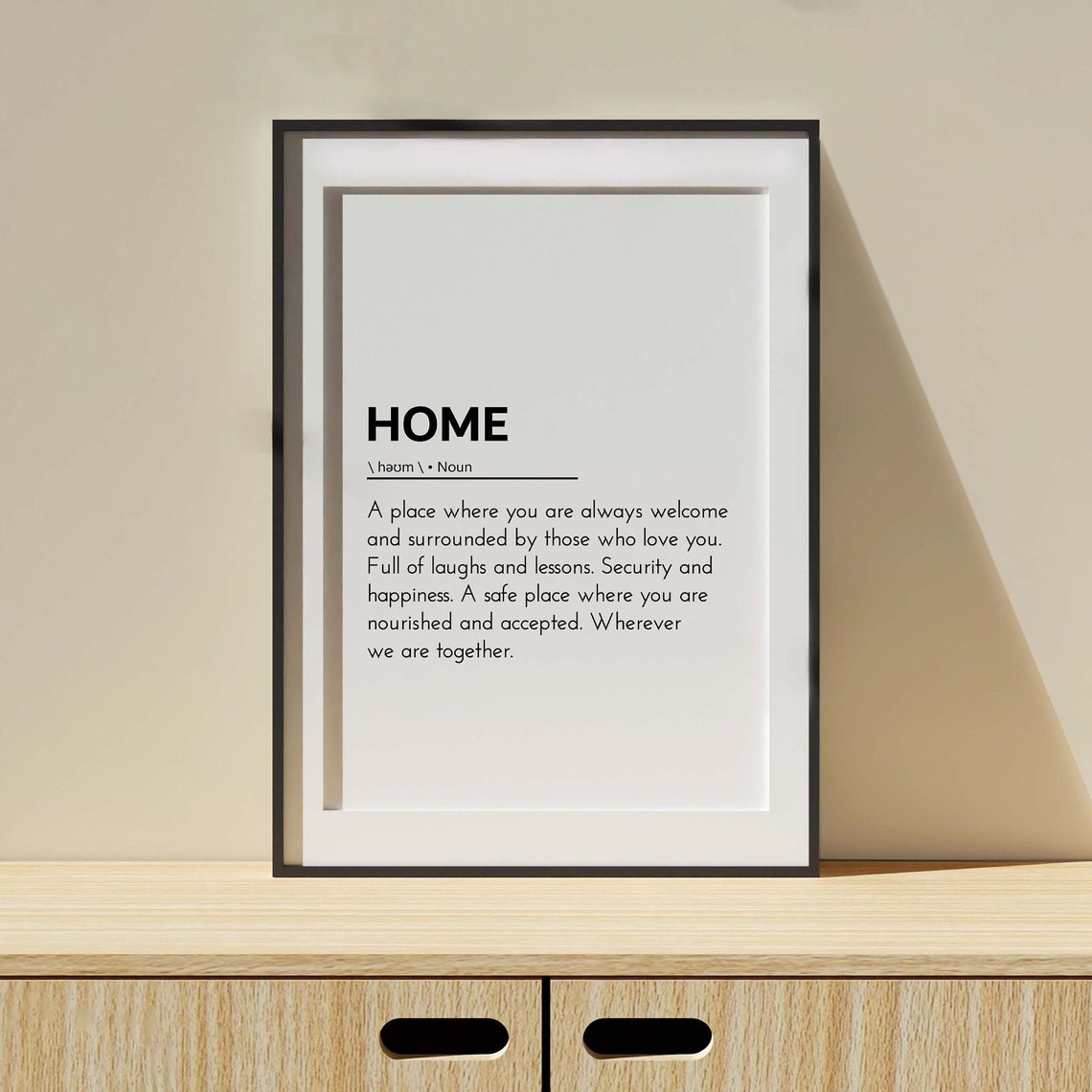Home Definition Wall Art Home Quotes Definition of Home Minimalist Home ...