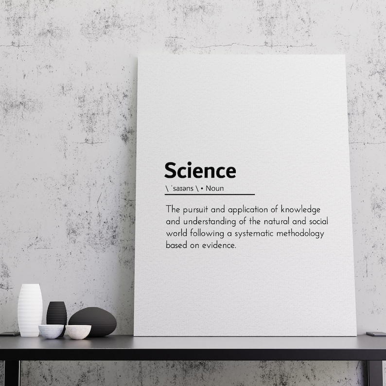Science Definition Science Quotes Science Art Science - Etsy