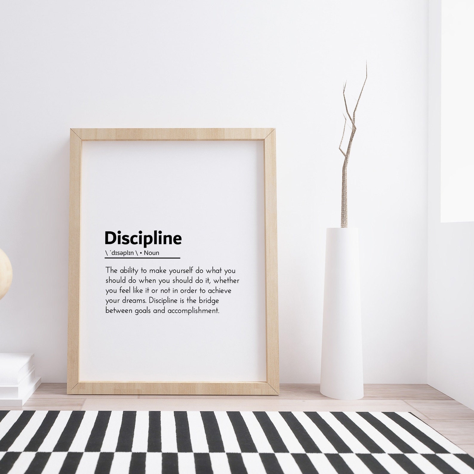 Discipline Definition Cubicle Decor Discipline Poster Discipline Over ...