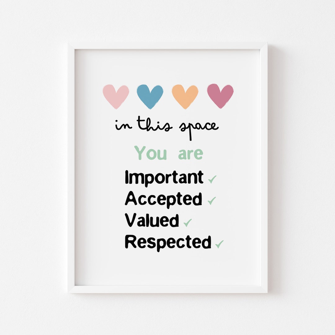 In This Space En Este Safe Space Sign School Office Classroom Decor ...