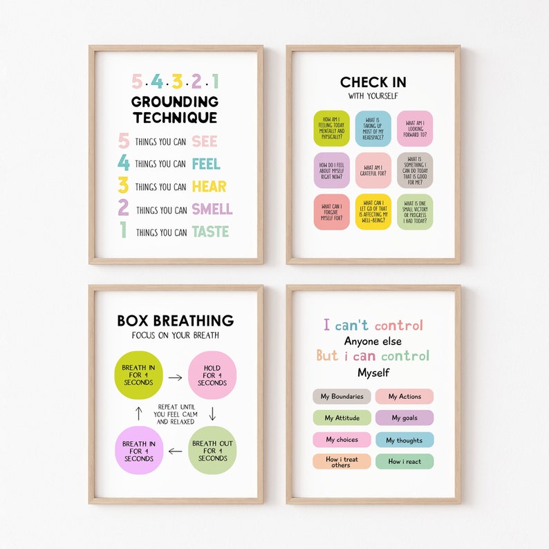 Mental Health Posters, Check in With Yourself, Growth Mindset ...