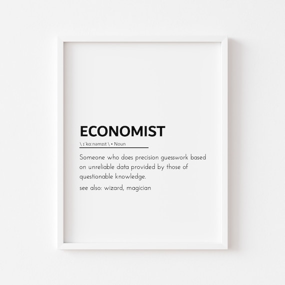 Economist Definition Economist Poster Economist Gift Office - Etsy