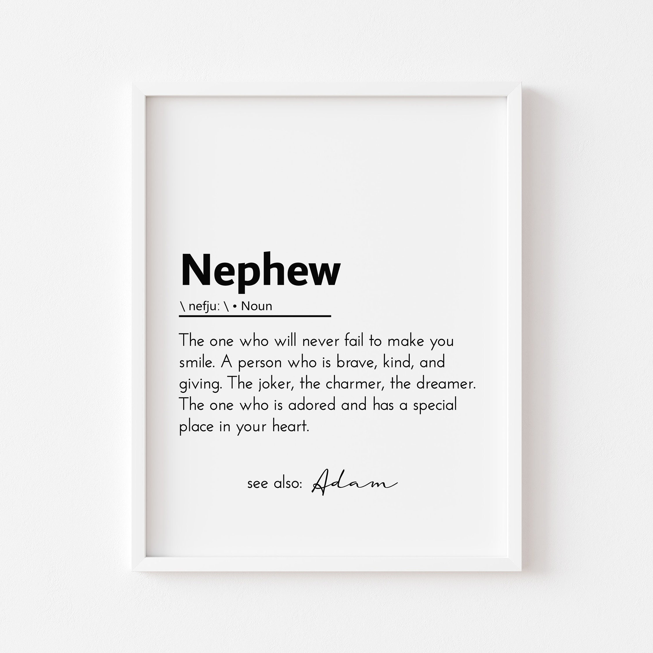 Nephew Definition Gifts From Aunt to Nephew Gifts From Uncle Nephew ...