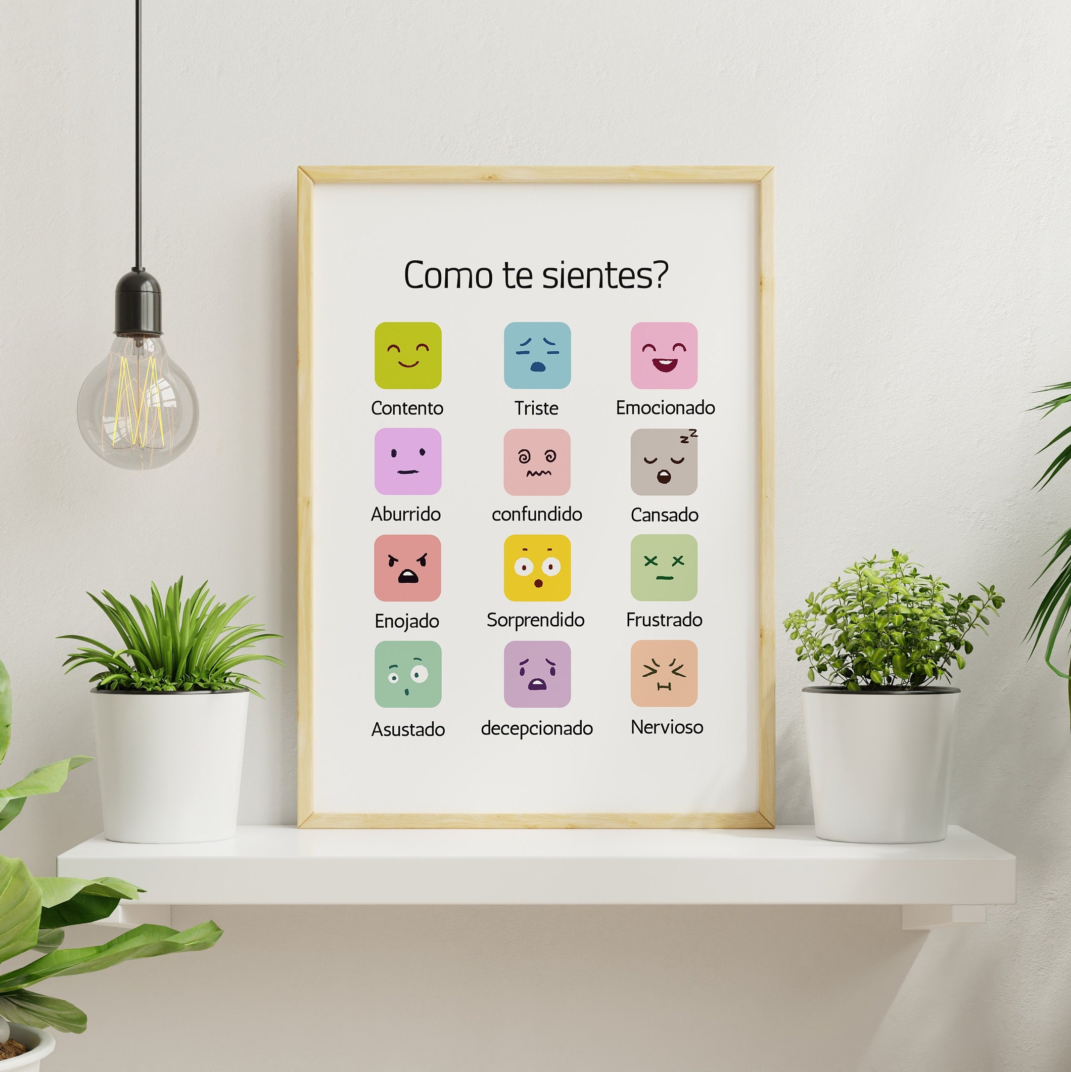 Como Te Sientes Spanish School Spanish Emotions Poster Bilingual School ...