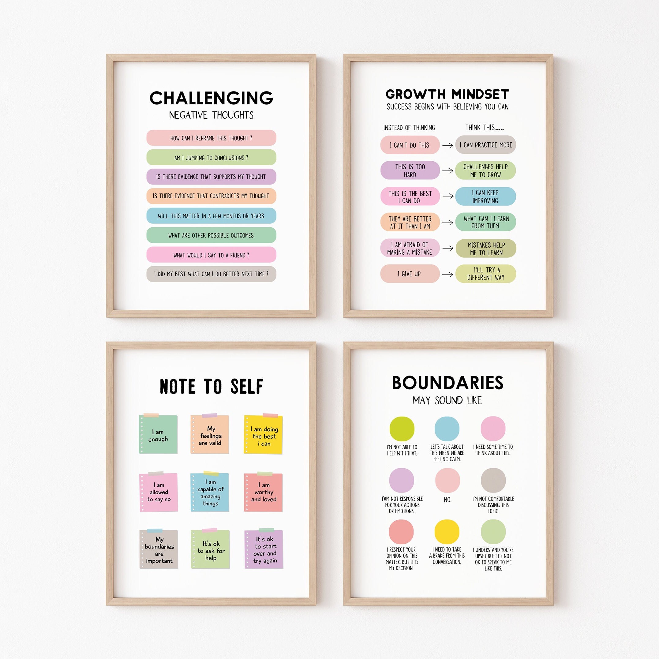 Mental Health Posters, Check in With Yourself, Growth Mindset ...