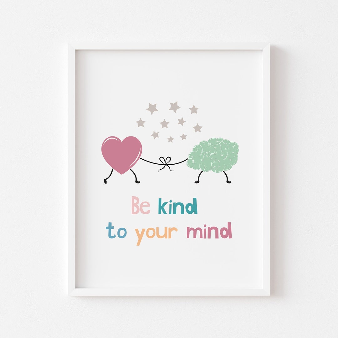 Be Kind to Your Mind Poster School Counseling Posters School ...