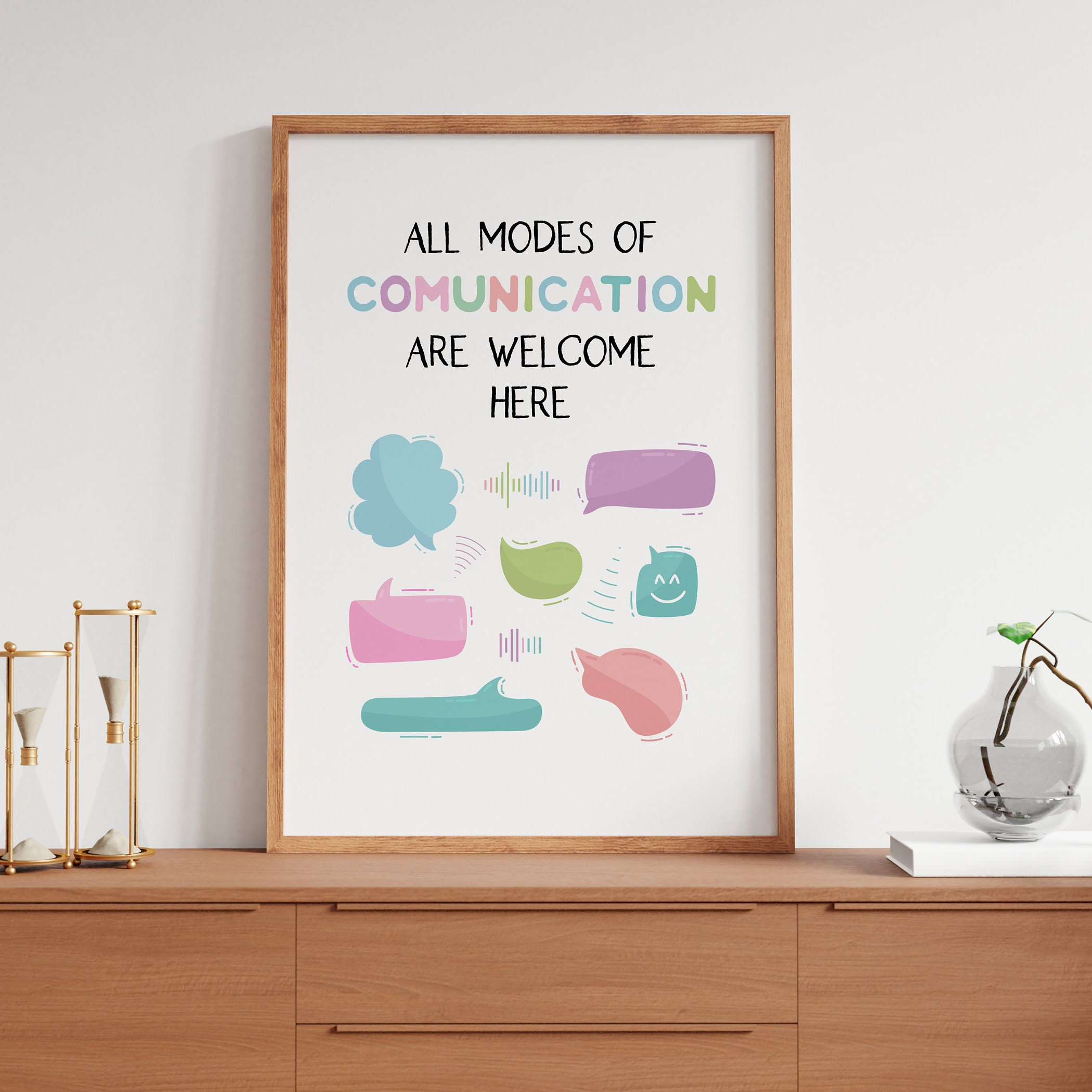 Speech Therapy Posters Speech Therapy Room Decor Slp Poster Language in ...