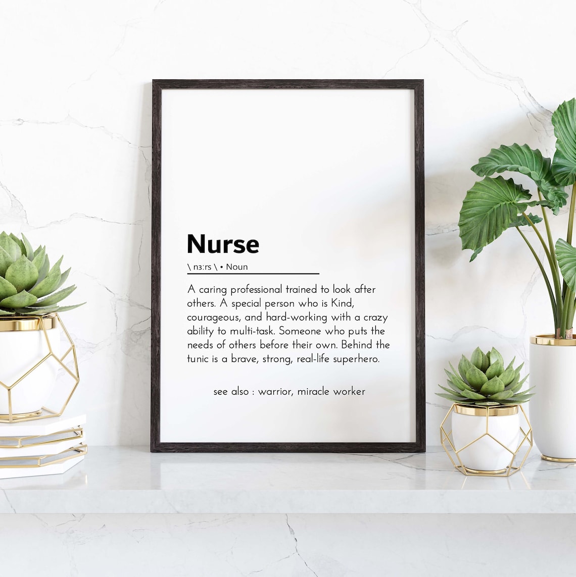 Nurse Definition Nurse Poster Nurse Appreciation Gift Nurse Graduation ...